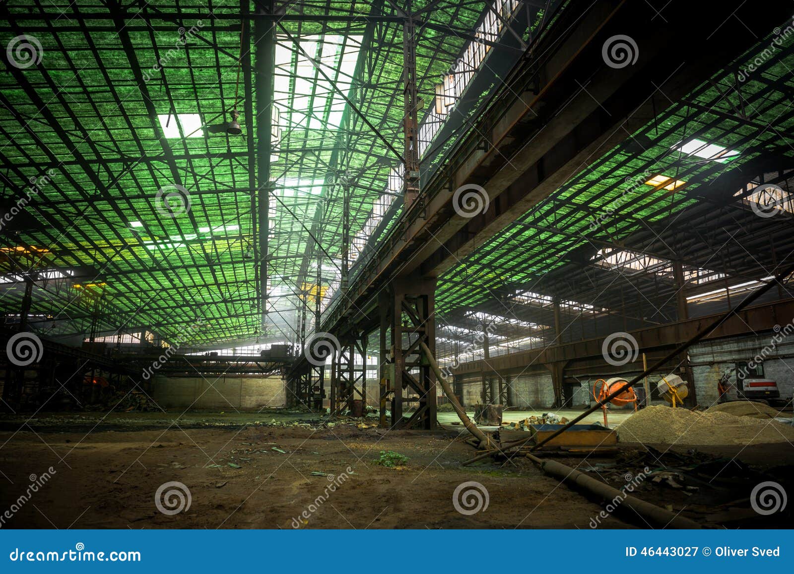 Large Industrial Hall Under Construction Stock Image - Image of large ...