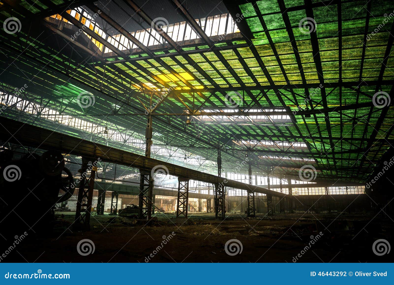 Large Industrial Hall Under Construction Stock Photo - Image of shape ...