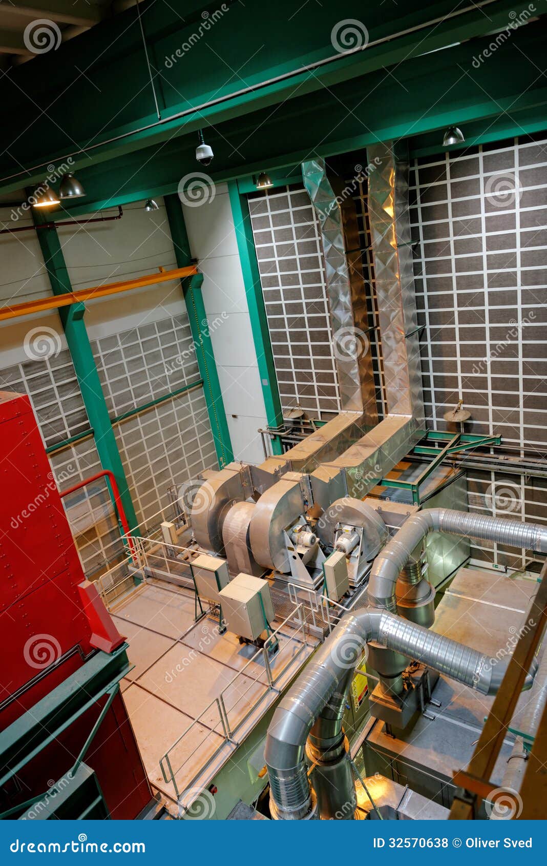 Large Industrial Interior with Power Generator Stock Photo - Image of ...