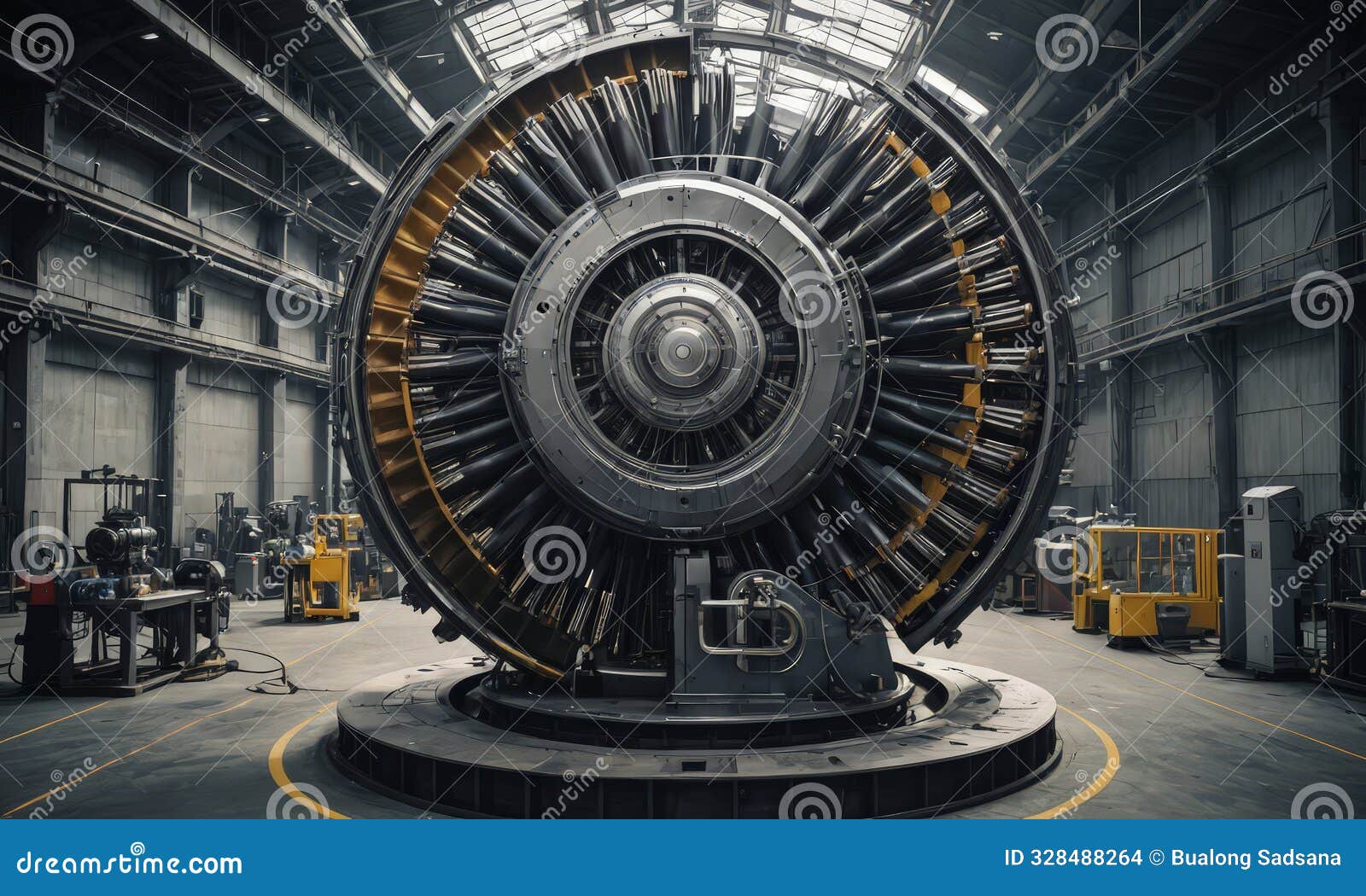 Large Industrial Machine with Circular Propeller-like Structure is ...