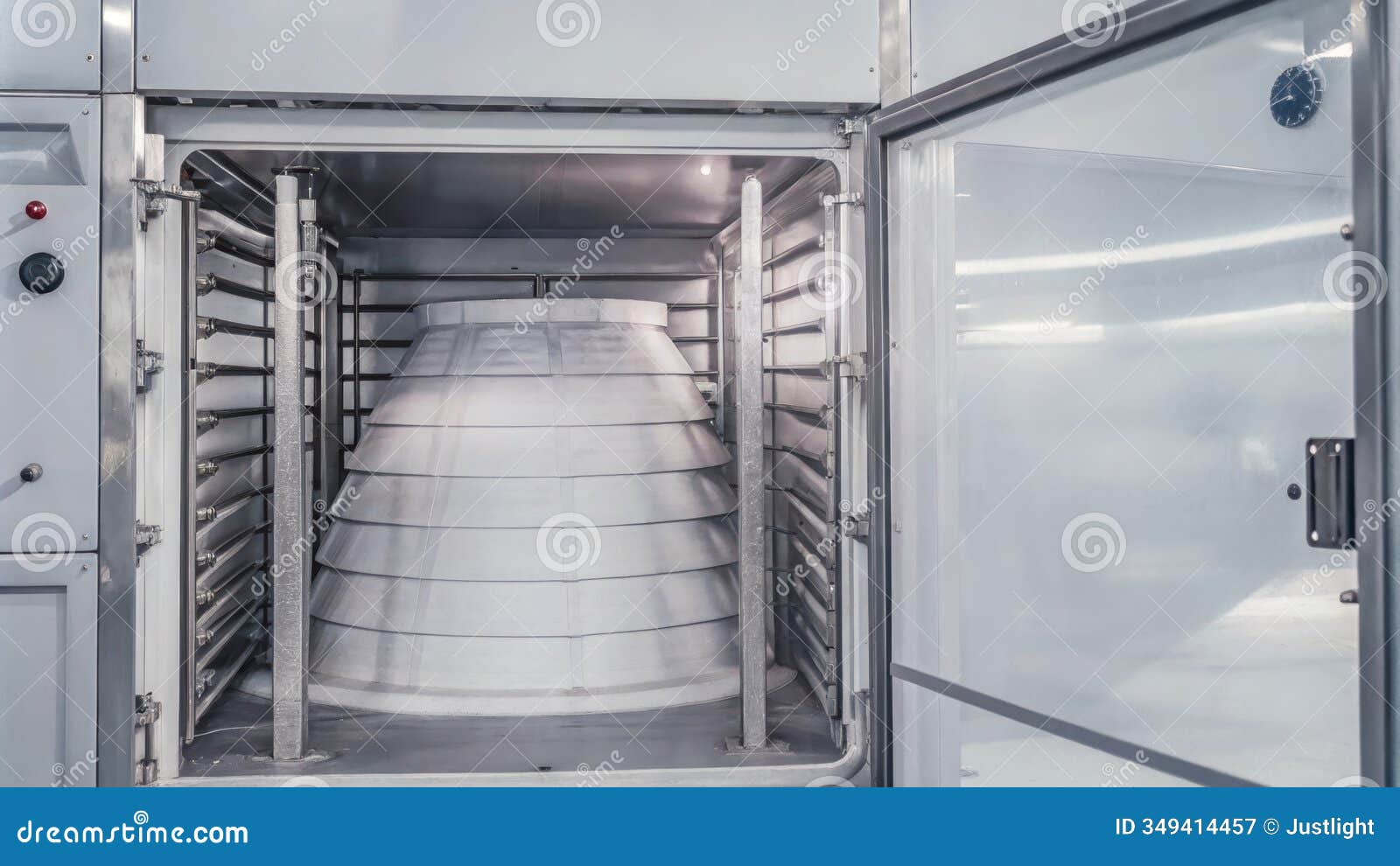 A Large Industrial Oven with a Transparent Door Revealing Large ...