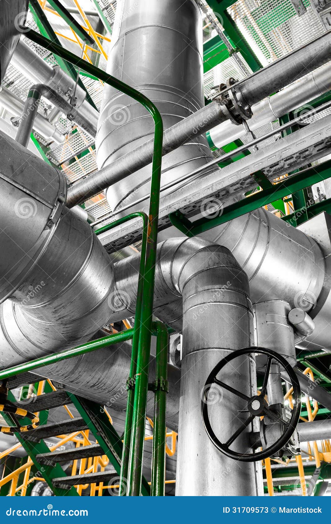 Large industrial pipes stock image. Image of fuel, connection - 31709573