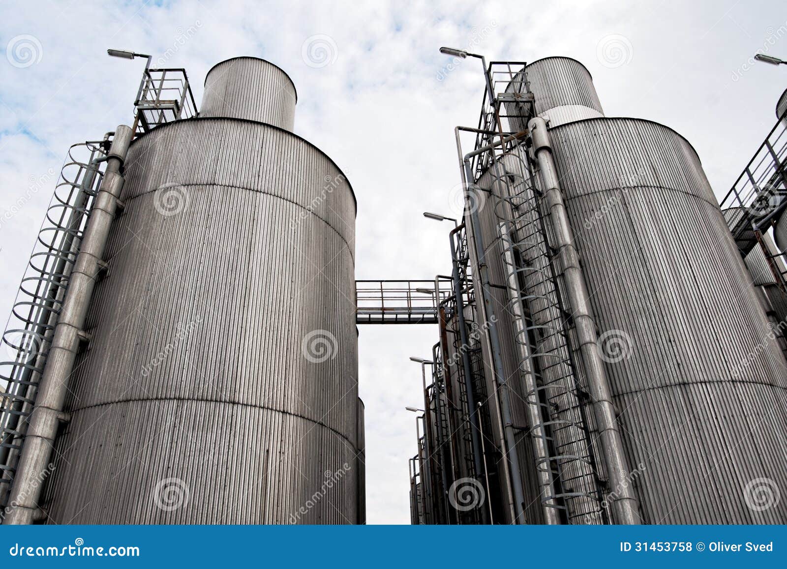 Large Industrial Silo Outdoors Royalty Free Stock Photos - Image: 31453758