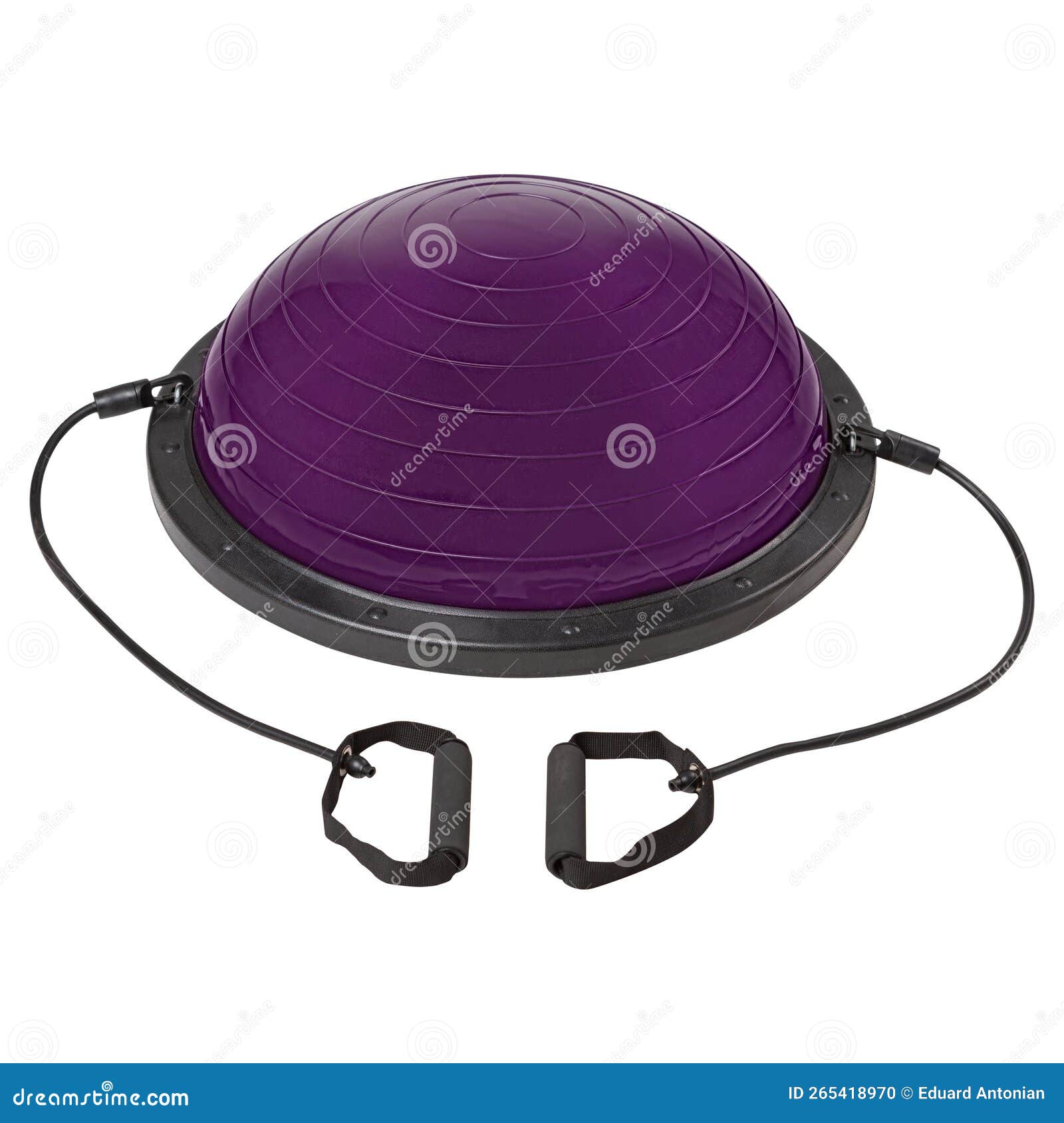 Large Inflatable Balancing Hemisphere, with Expanders, on a White ...