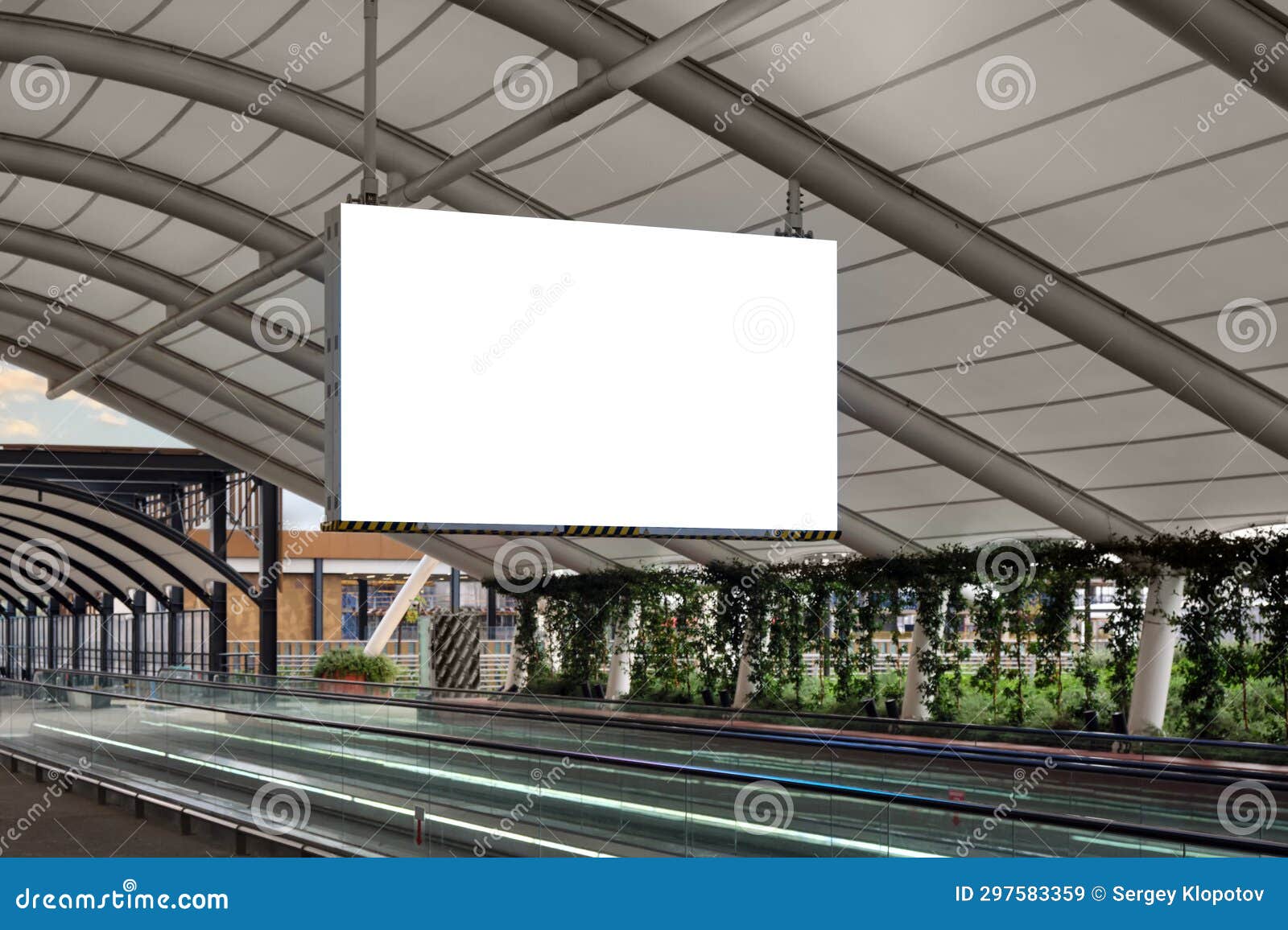 Large Information Display for Outdoor Advertising. Stock Image - Image ...