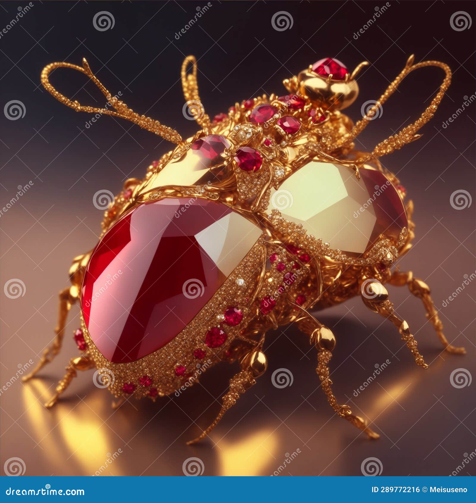 Large Rubies Inlaid Golden Royal Crown Cartoon Vector | CartoonDealer ...