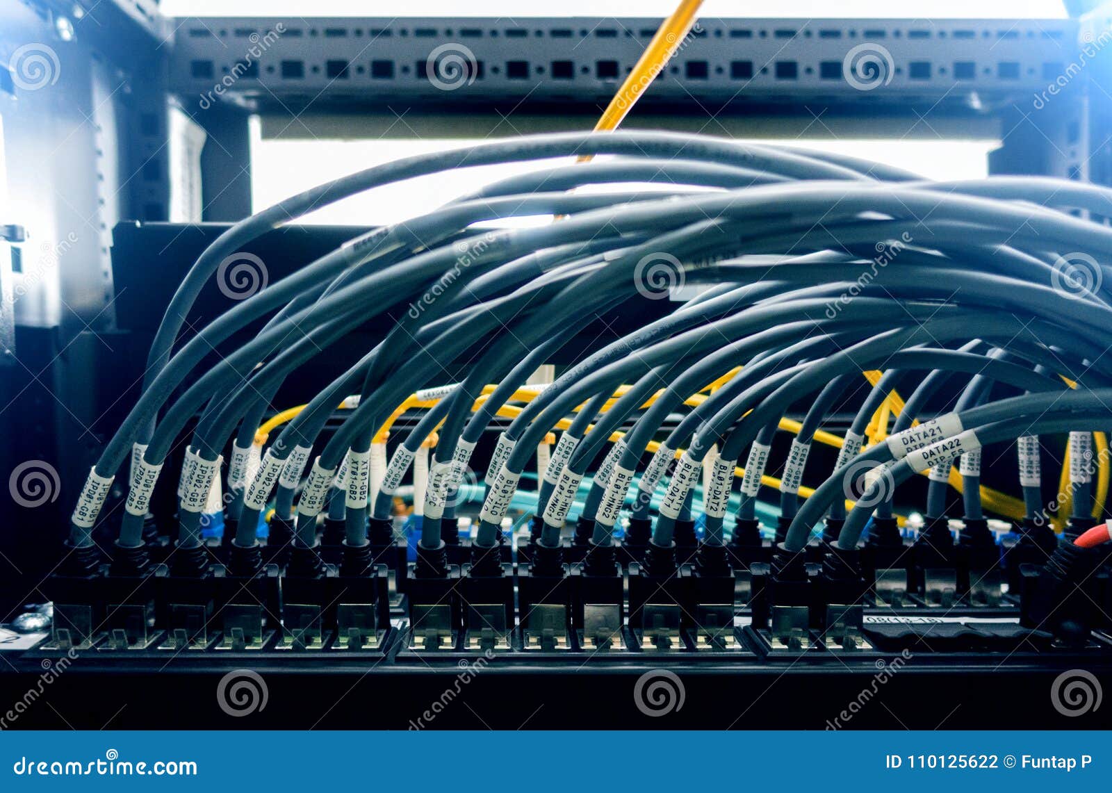 Large Internet Router.large Network Server Stock Photo - Image of blue ...