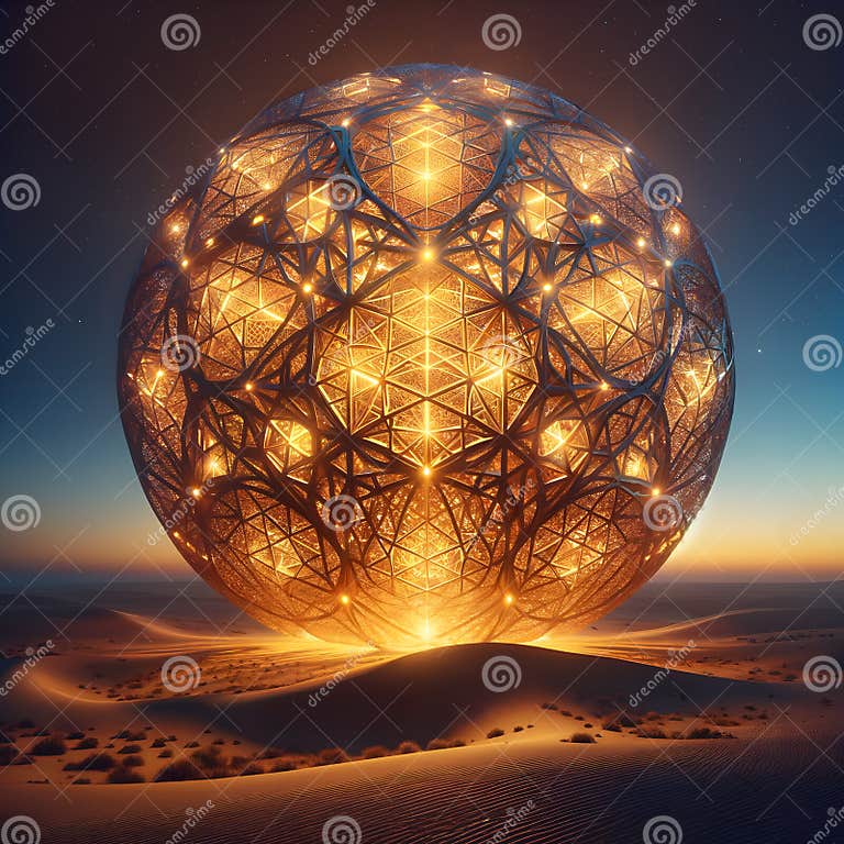 A Large, Intricate Spherical Structure with a Design Based on Sacred ...