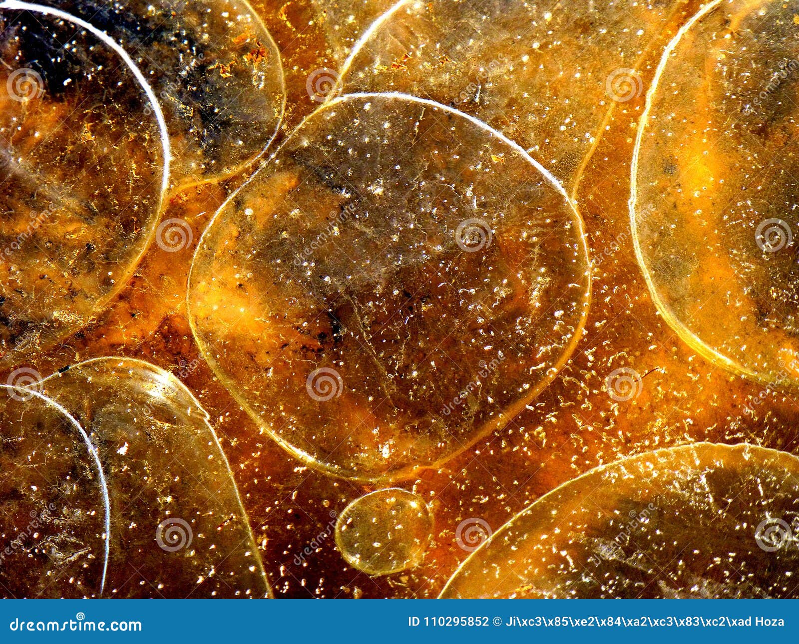 Large Irregular Bubbles on the Brown Surface Stock Photo - Image of ...