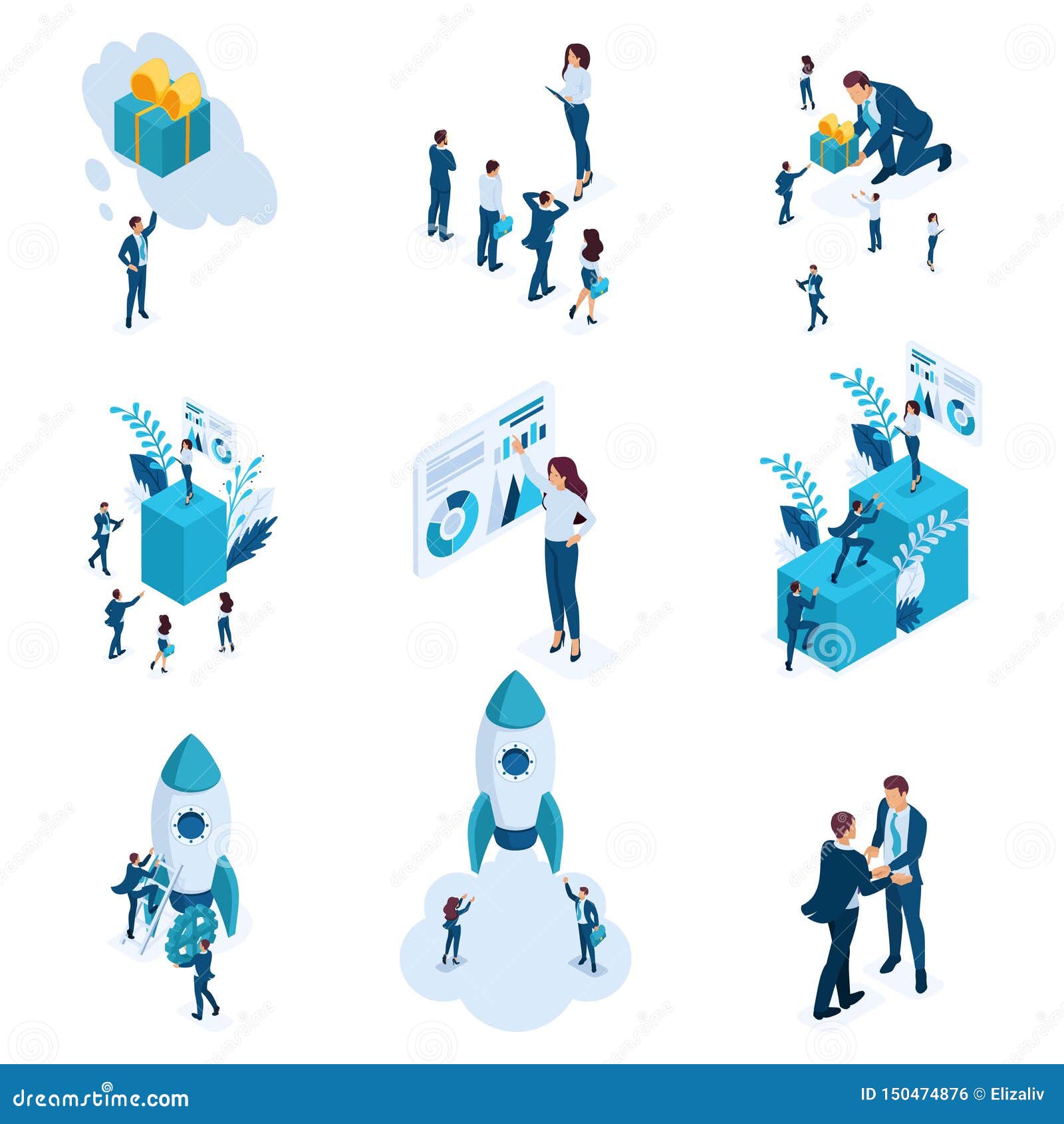 Large Isometric Set of Business Concepts of Startup Creation and Development, Data Analysis ...