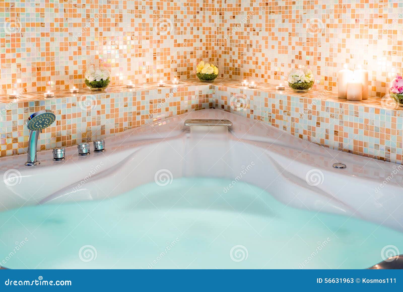 Large Jacuzzi with water stock image. Image of pool, luxury - 56631963