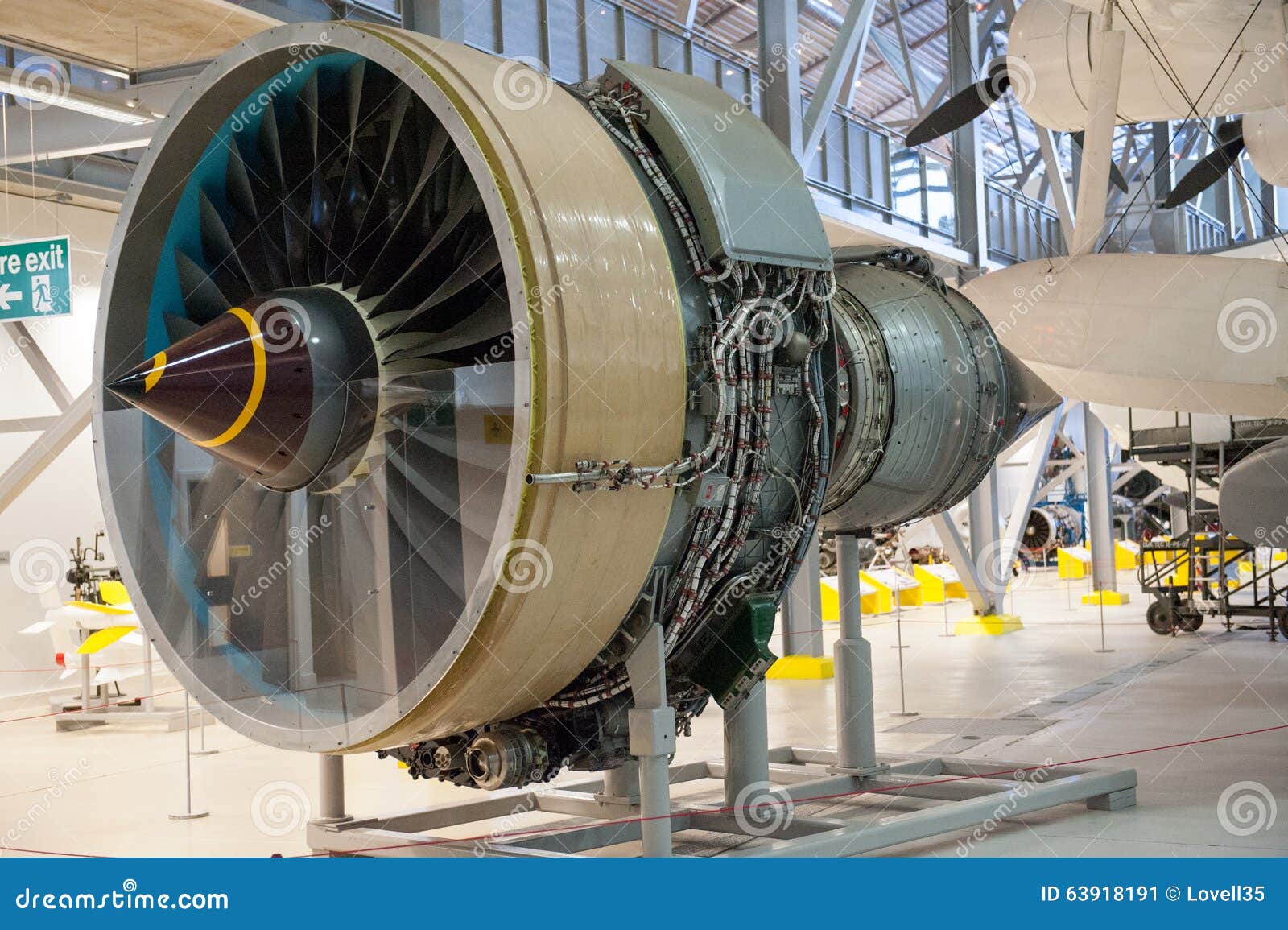 Large jet engine stock image. Image of airflow, power - 63918191