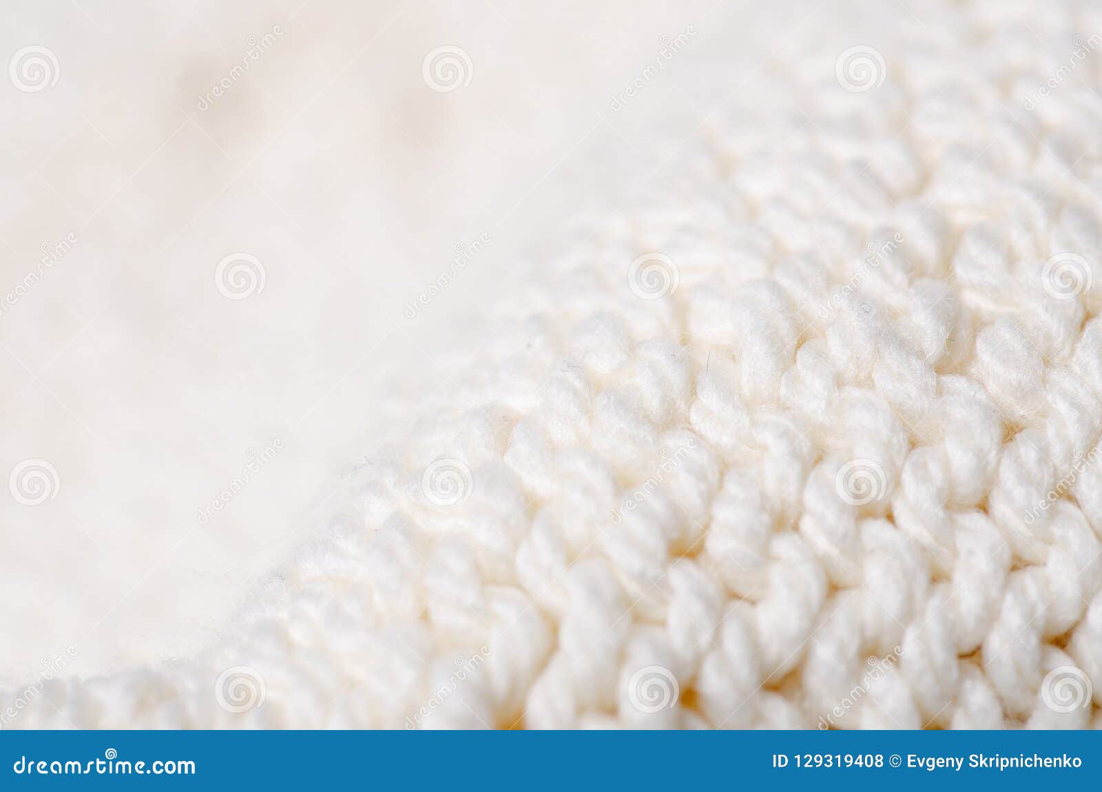 Large Knit White Fabric Texture Textile Macro Stock Photo - Image of ...