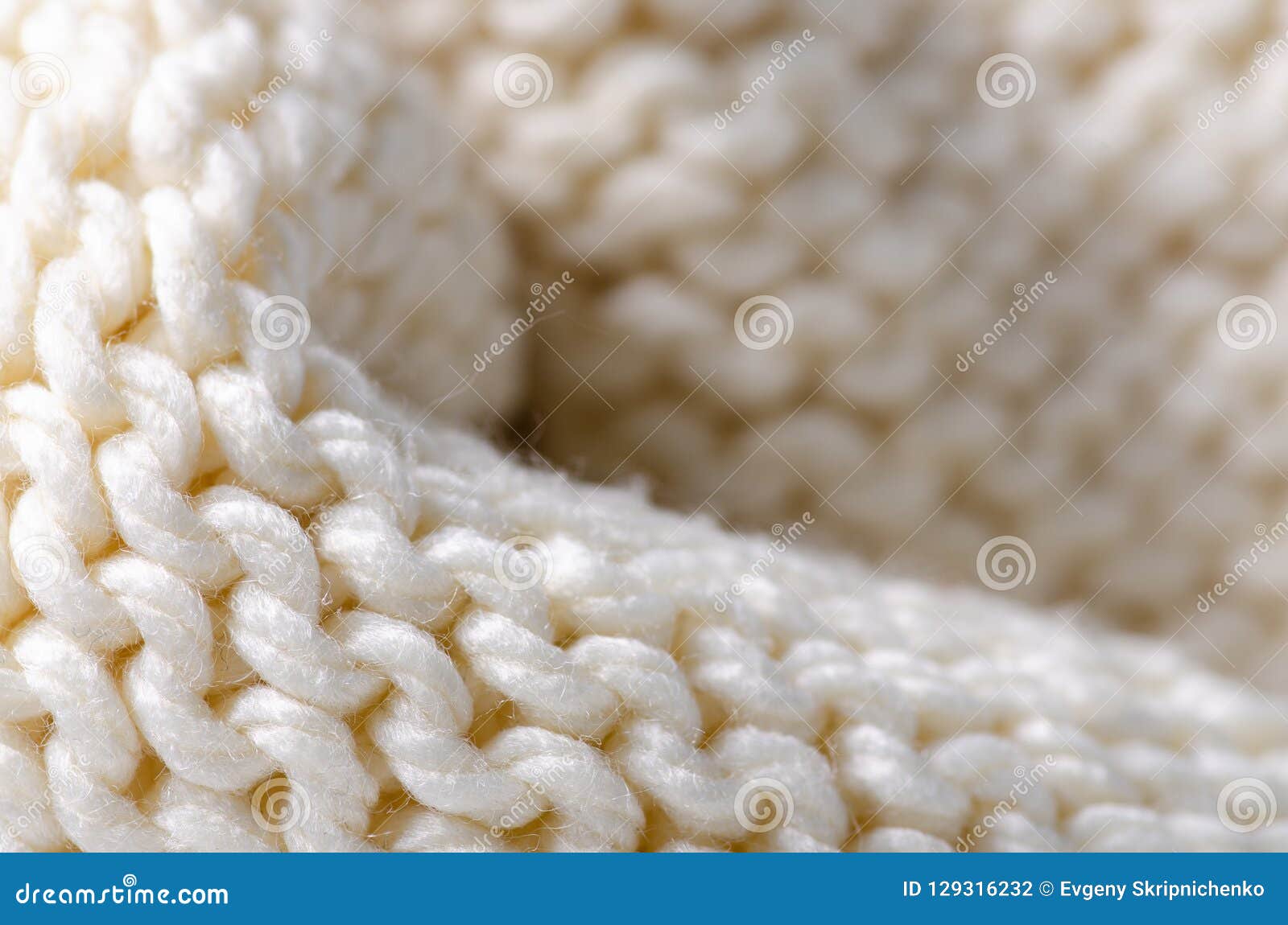 Large Knit White Fabric Texture Textile Macro Stock Photo - Image of ...
