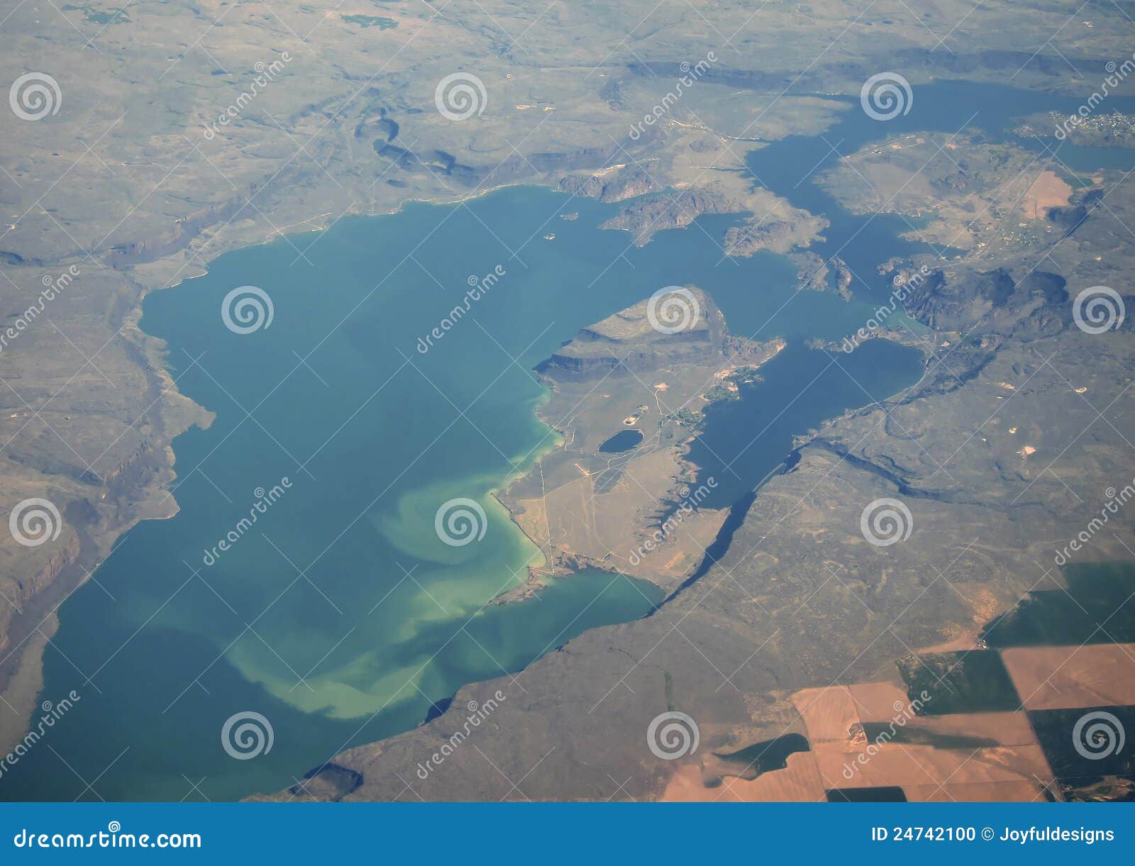 Large Lake Aerial View stock photo. Image of america - 24742100