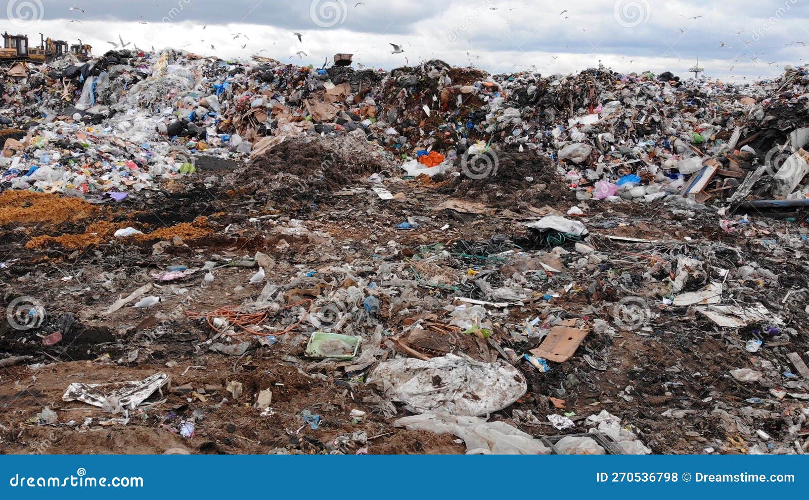 Large Landfill Near the Metropolis in Autumn. Stock Photo - Image of ...