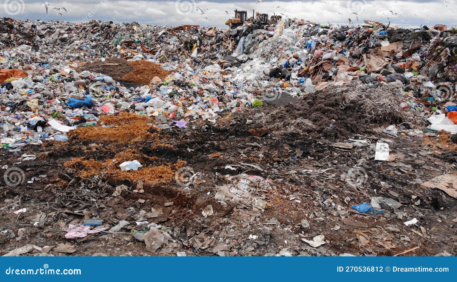 Large Landfill Near the Metropolis in Autumn. Stock Photo - Image of ...