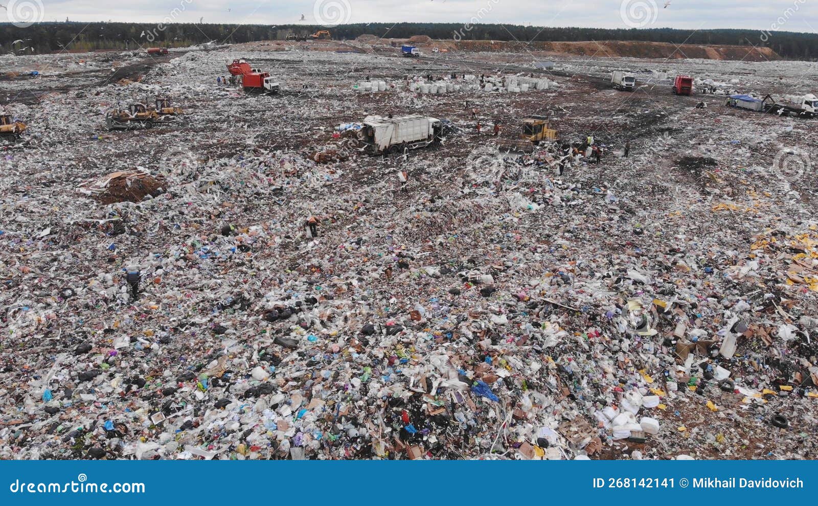 Large Landfill Near the Metropolis. View from the Drone. Stock Image ... Large Landfill Near the Metropolis. View from the Drone. Stock Image ...