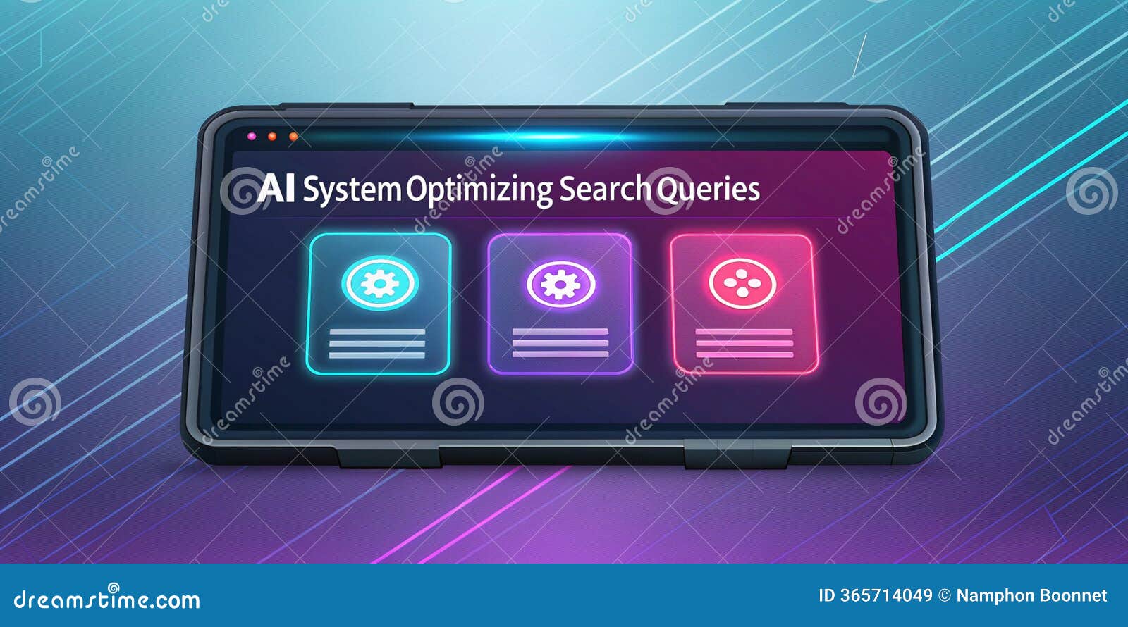 Large Language Model Artificial Intelligence Optimization AI System Optimizing Search Queries On ...