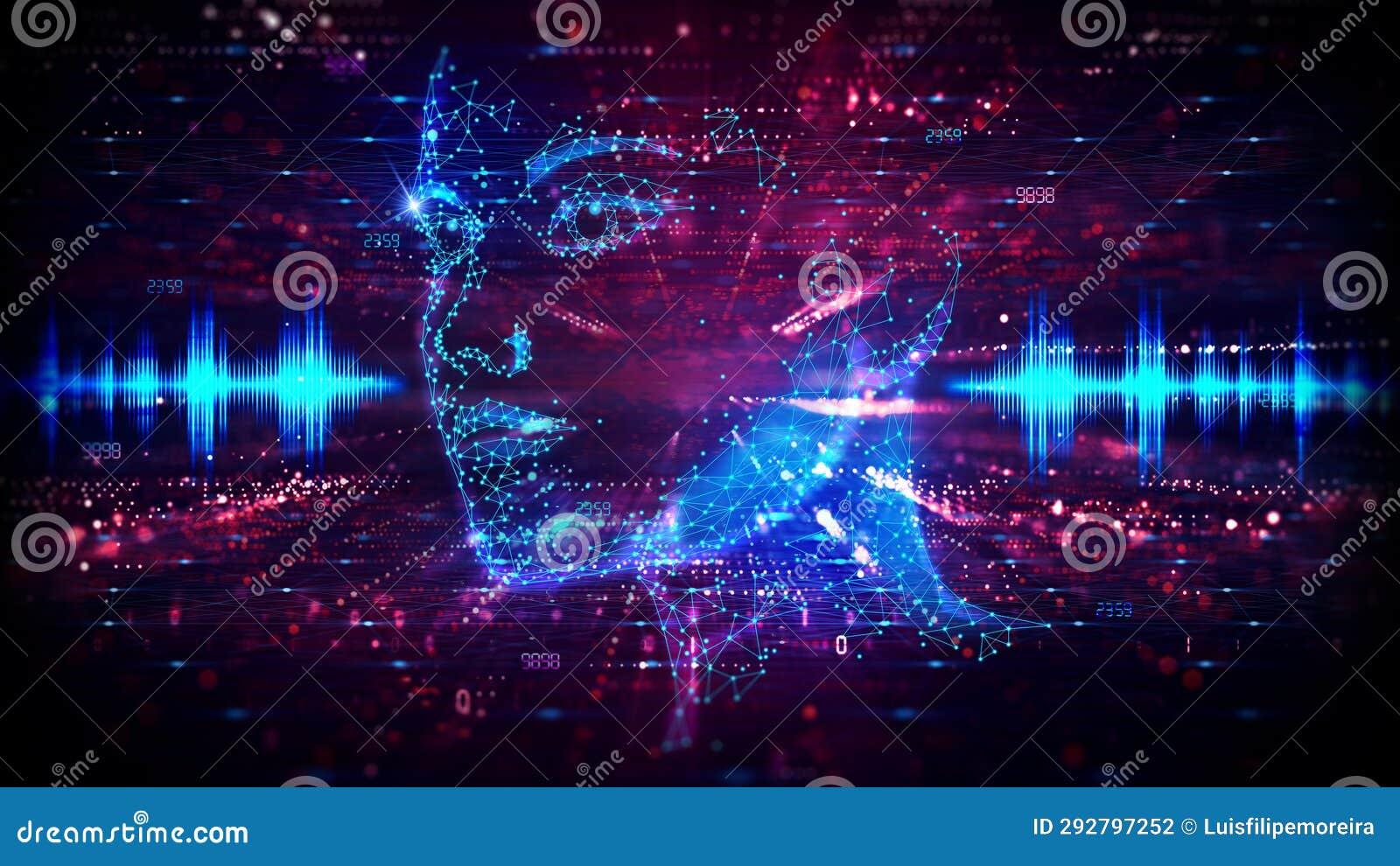 Large Language Models - LLM - Conceptual Illustration Stock ...