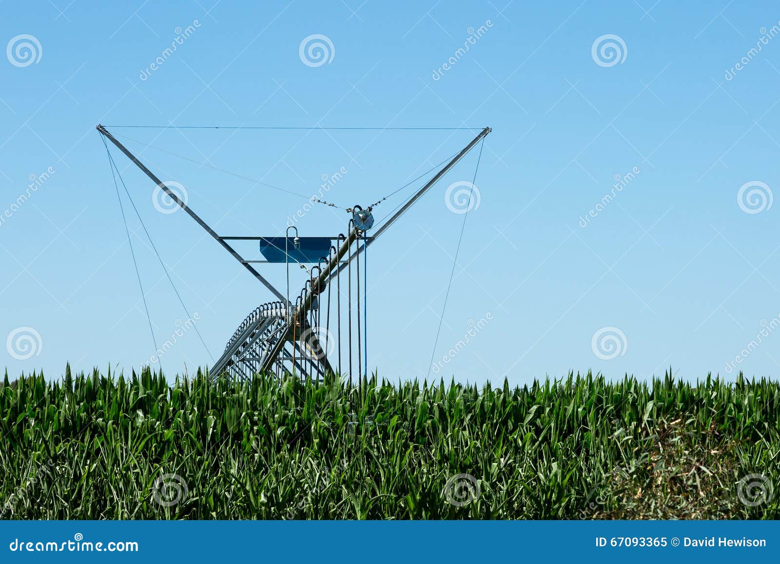 Large Lateral Move Irrigation System Stock Image - Image of rural ...