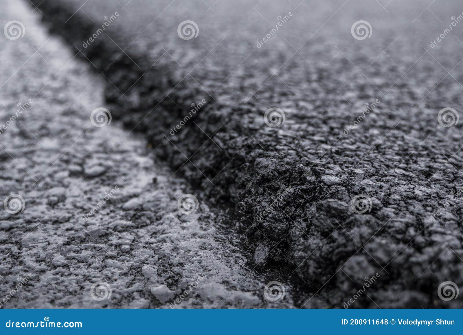 A Large Layer of Fresh Hot Asphalt. Layer of Asphalt Raw Material in a ...