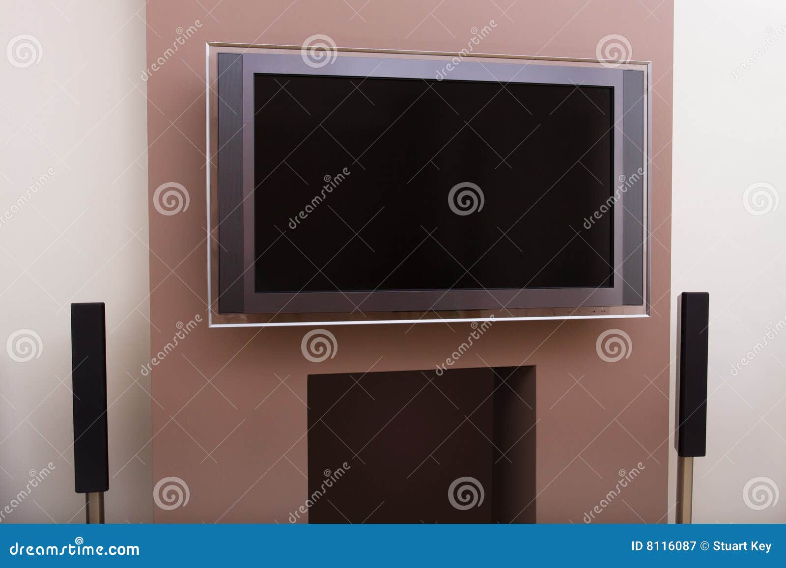 Large LCD TV stock image. Image of fixed, hdtv, 1080i - 8116087