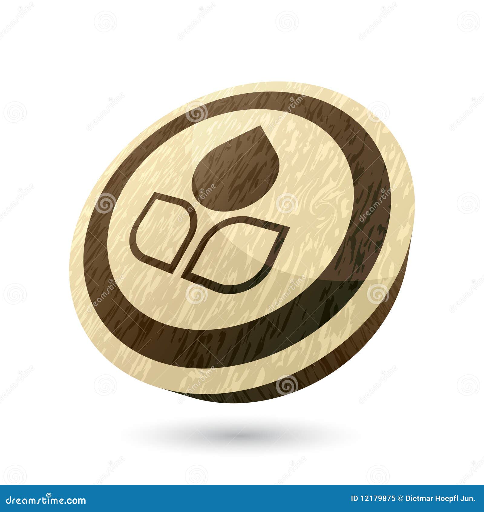 Large leaf button stock vector. Illustration of leaf - 12179875