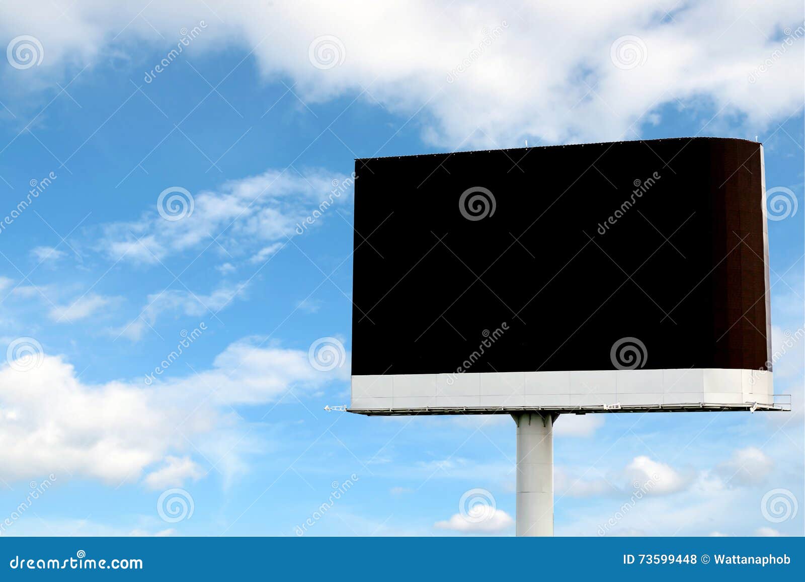 Large LED billboard. stock photo. Image of building, marketing - 73599448