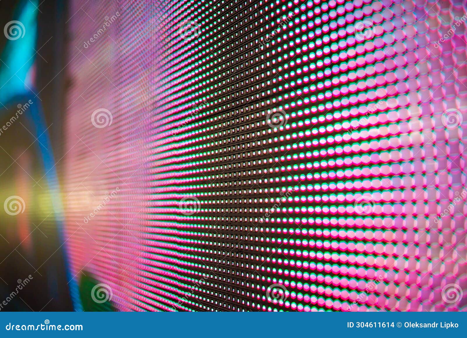 Large LED Screen Dots. Stage Screen Stock Photo - Image of lamp ...