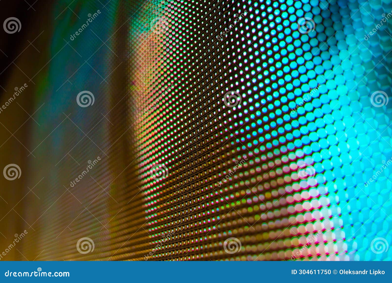 Large LED Screen Dots. Stage Screen Stock Photo - Image of color ...