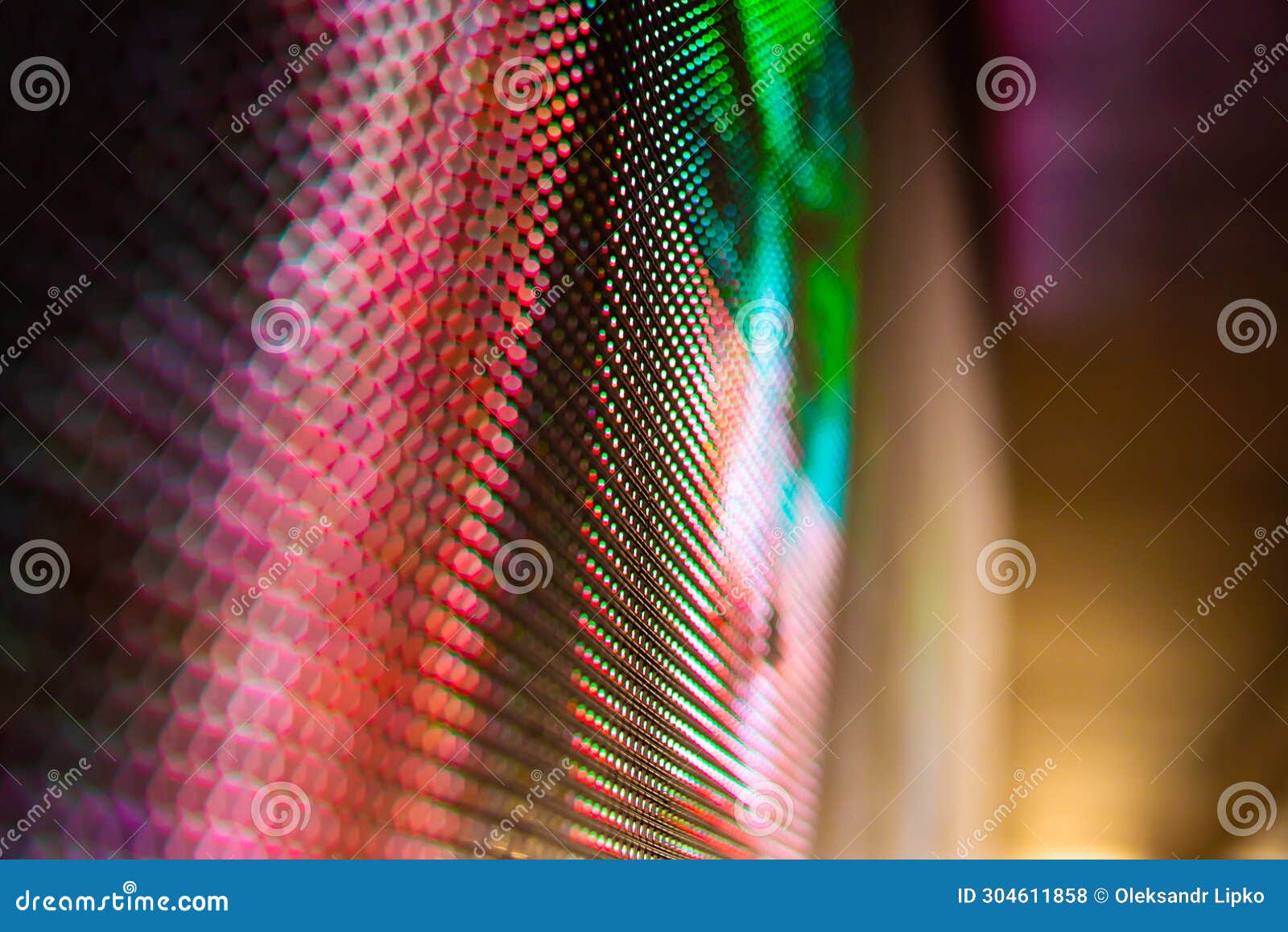 Large LED Screen Dots. Stage Screen Stock Photo - Image of concert ...