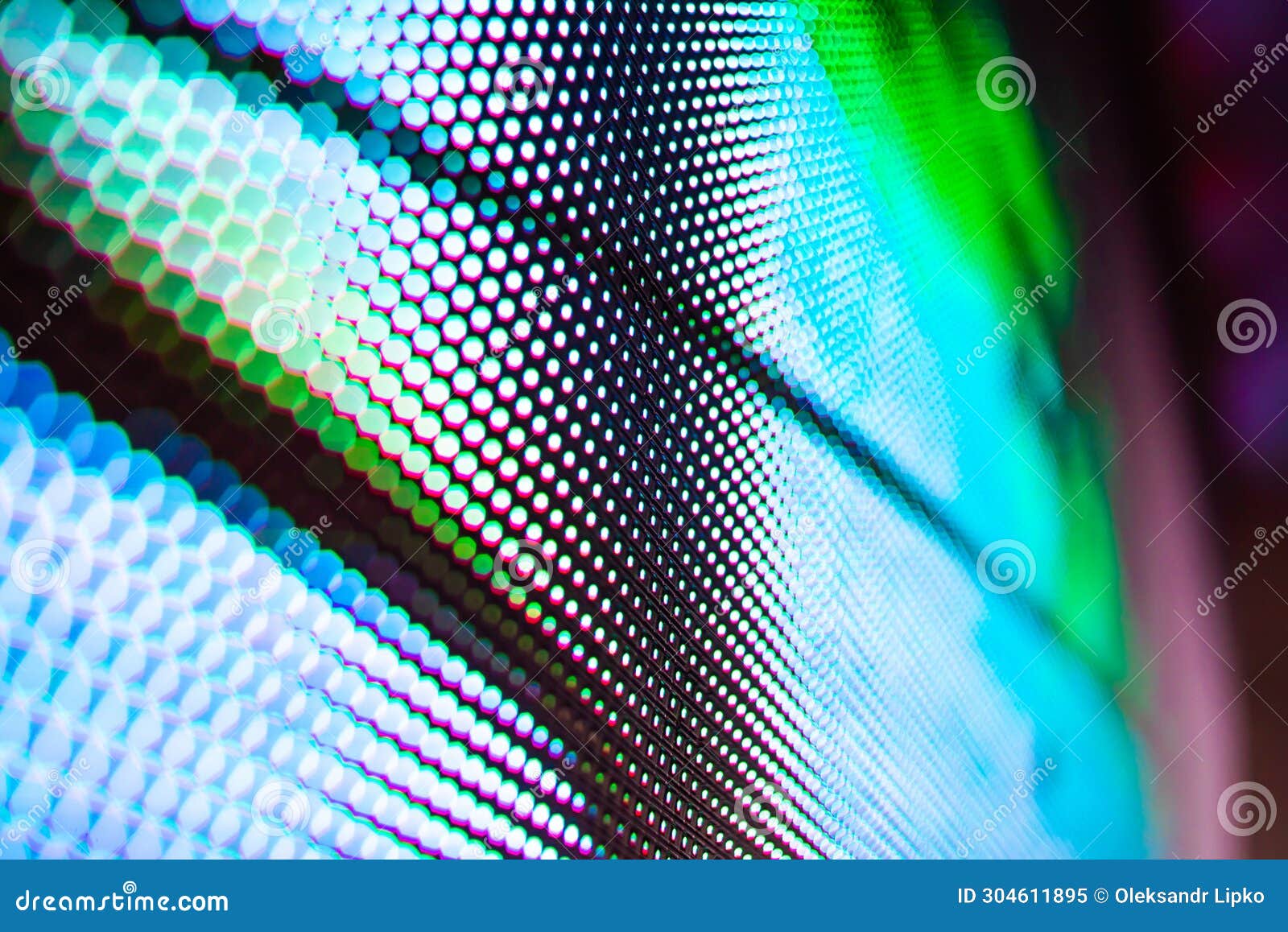 Large LED Screen Dots. Stage Screen Stock Image - Image of bright ...
