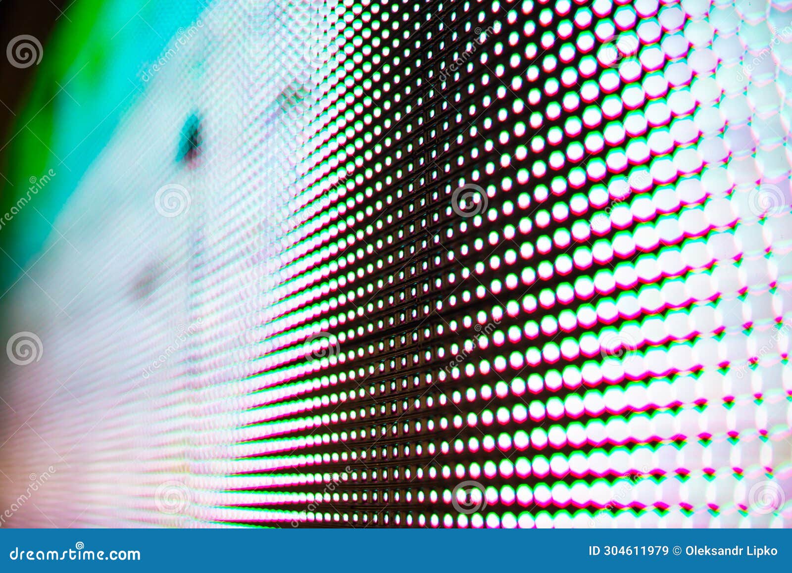 Large LED Screen Dots. Stage Screen Stock Image - Image of television ...