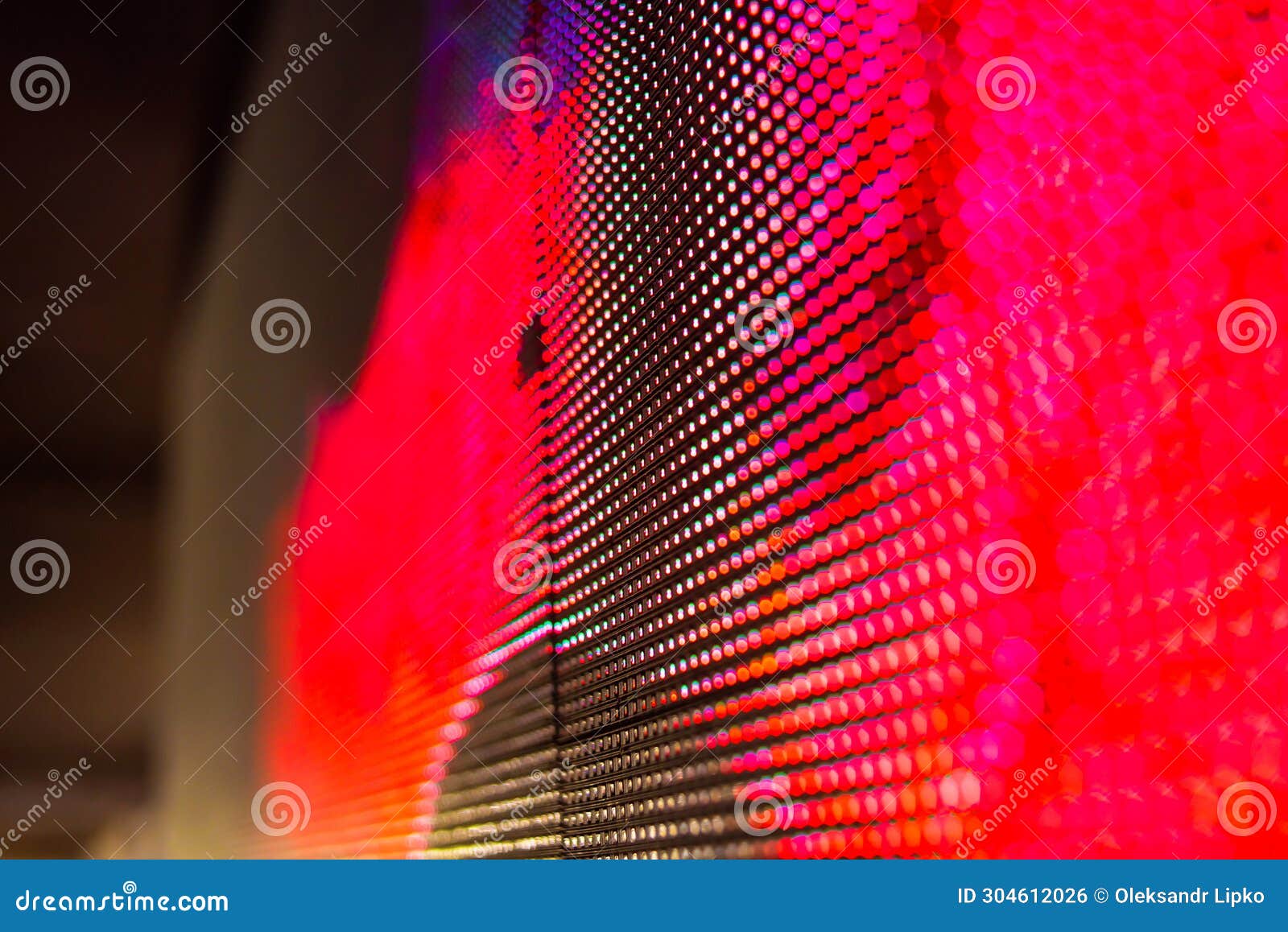 Large LED Screen Dots. Stage Screen Stock Photo - Image of board, wall ...