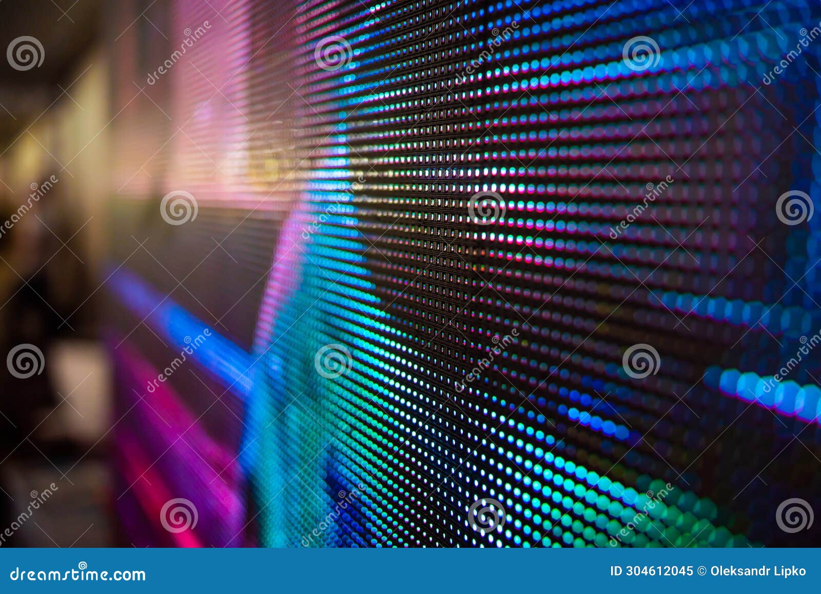 Large LED Screen Dots. Stage Screen Stock Illustration - Illustration ...