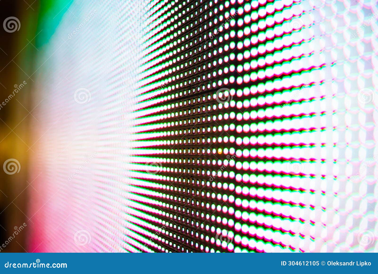 Large LED Screen Dots. Stage Screen Stock Image - Image of texture ...