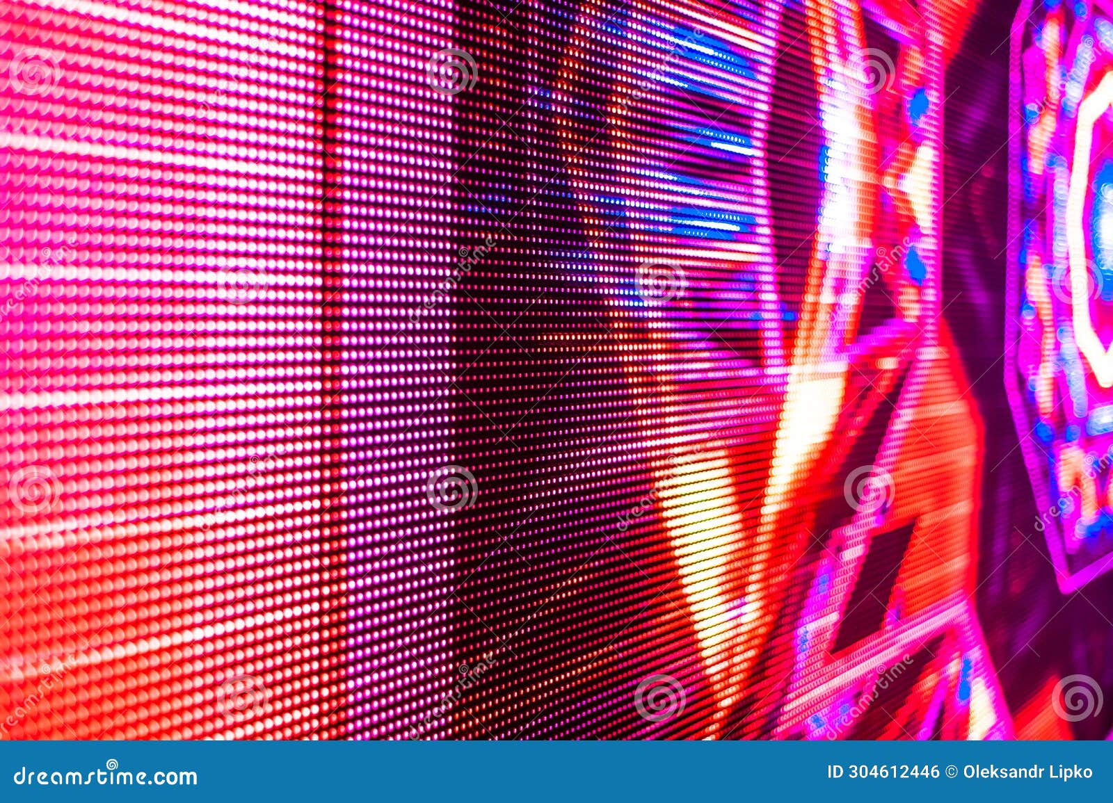 Large LED Screen Dots. Stage Screen Stock Photo - Image of design ...