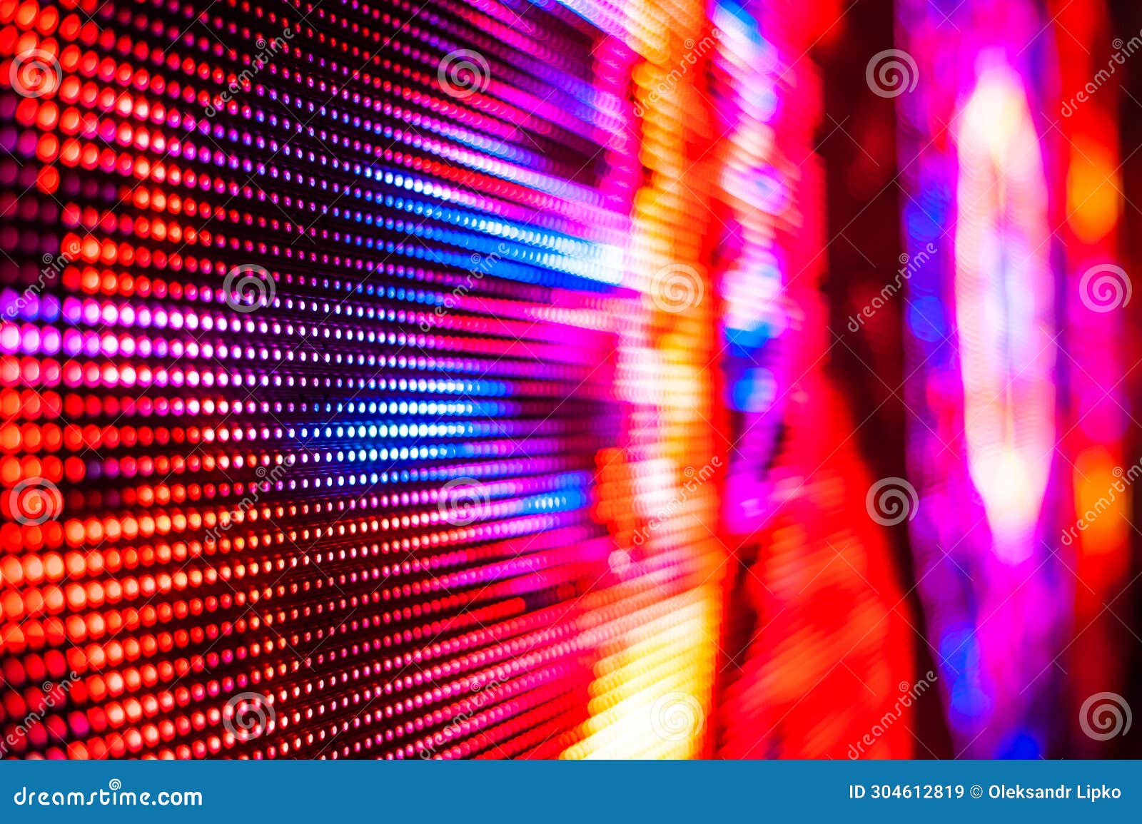 Large LED Screen Dots. Stage Screen Stock Image - Image of television ...