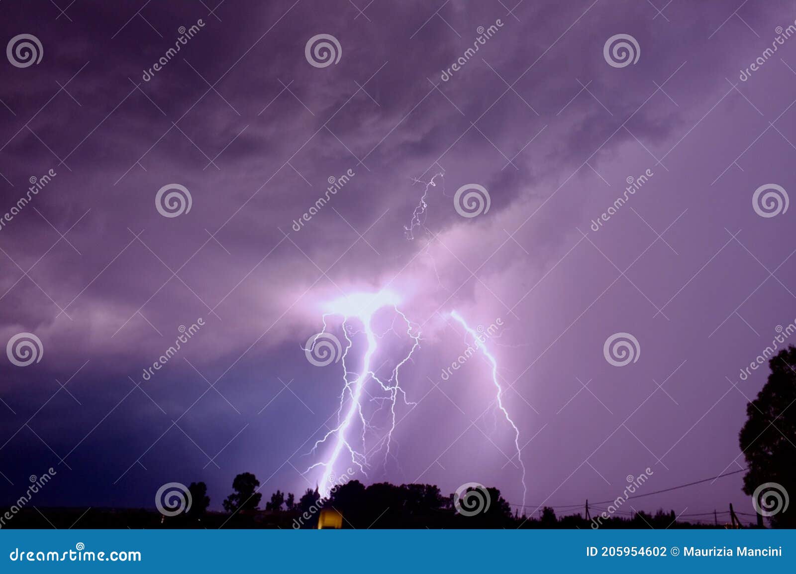 Large Lightning Bolt stock photo. Image of storm, nature - 205954602