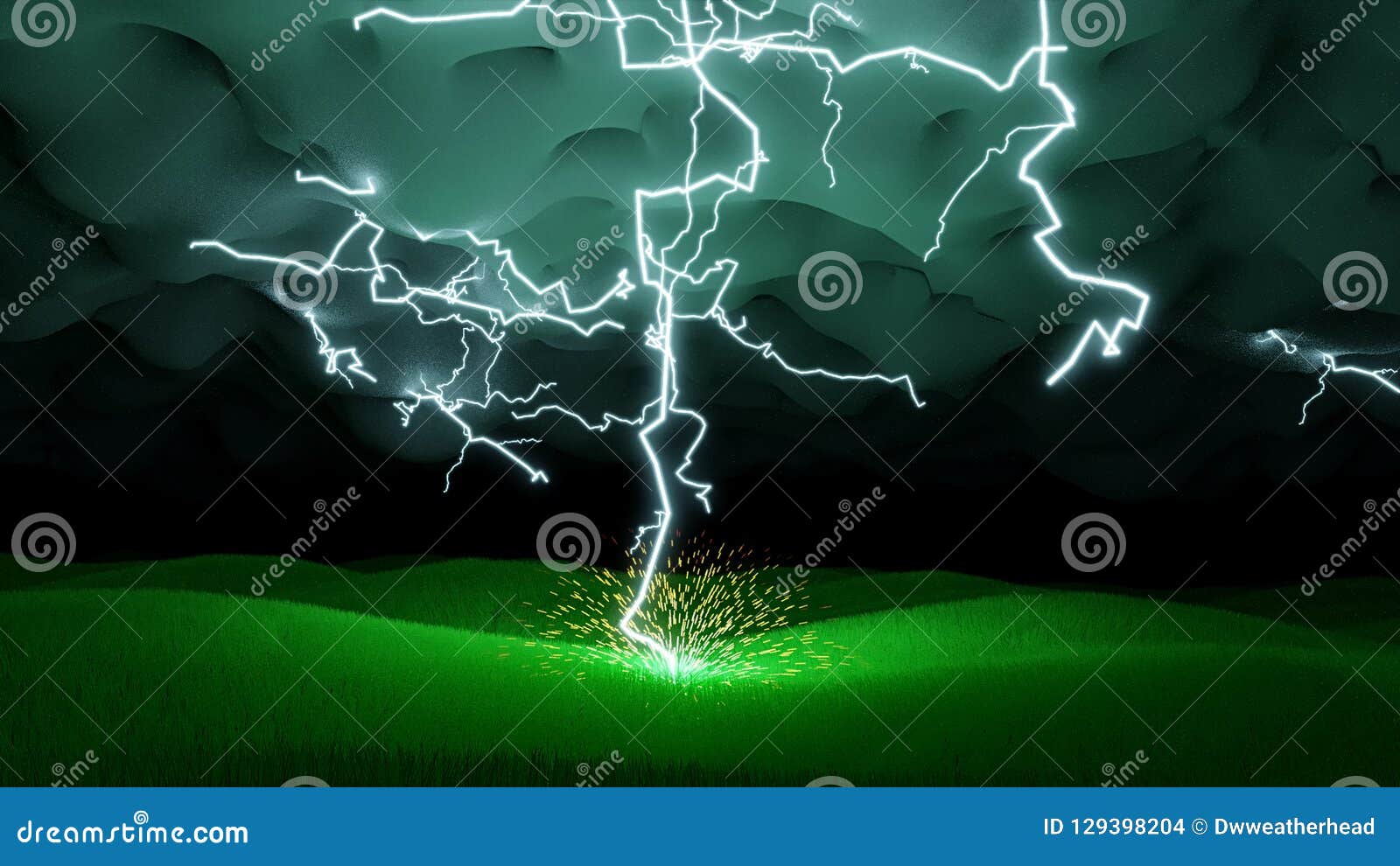 Large lightning bolt stock illustration. Illustration of blue - 129398204