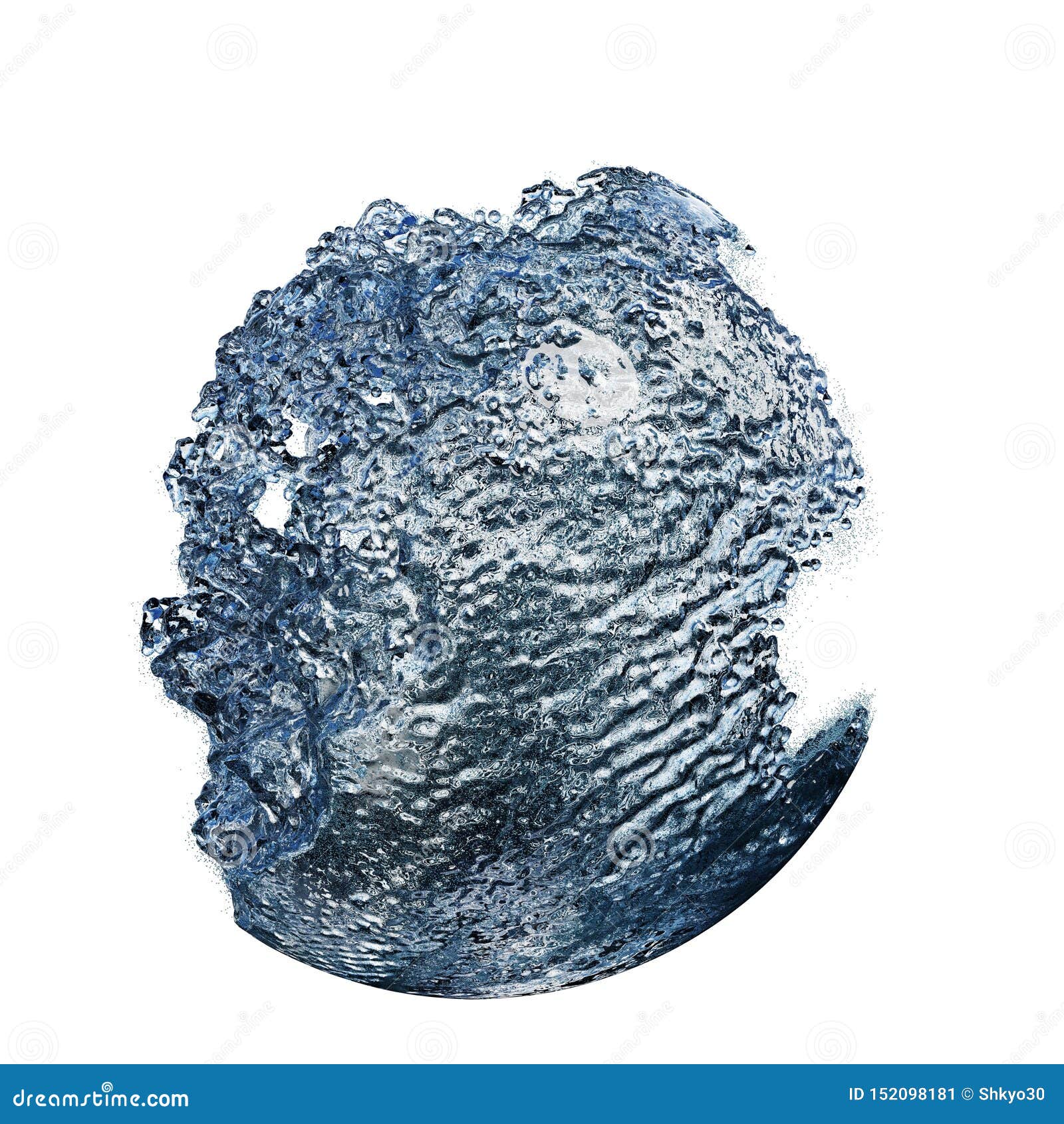 Liquid Ball Rotates And Boils. Design. 3D Ball Rotates And Begins To ...