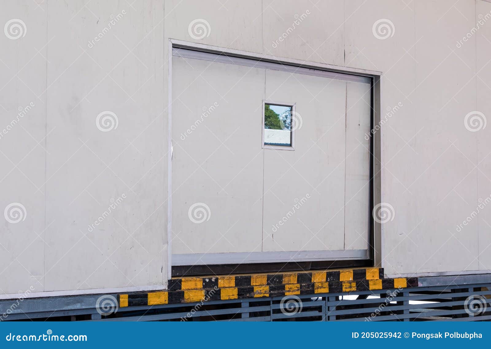 Large Loading Door of the Warehouse Stock Photo - Image of company ...