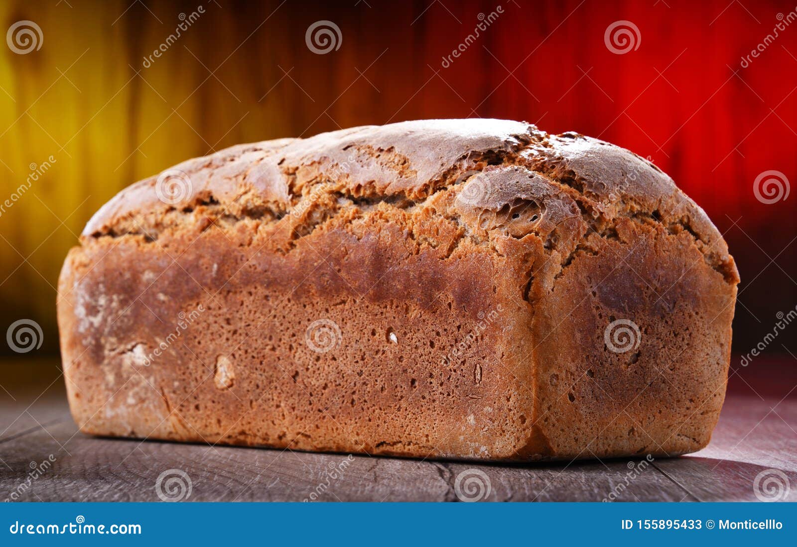 Large Loaf of Fresh Organic Bread Stock Image - Image of organic, fresh ...