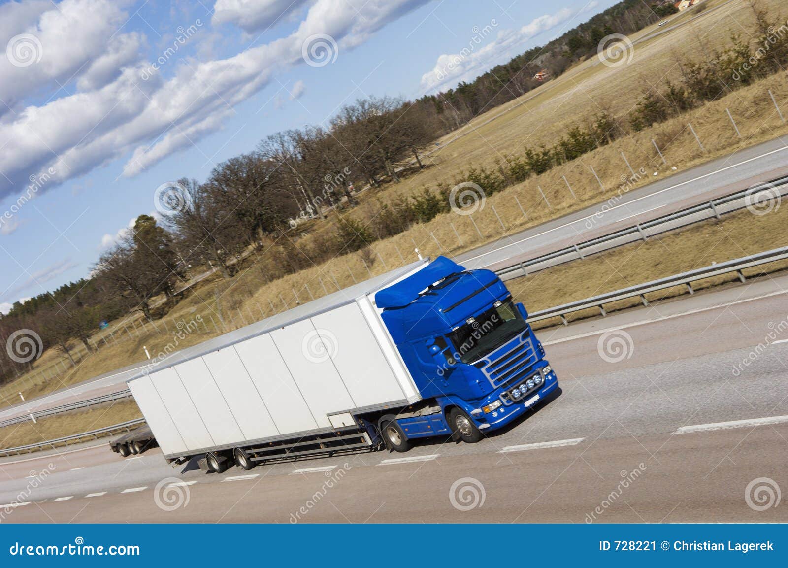 Large lorry on motorway stock image. Image of shipping - 728221