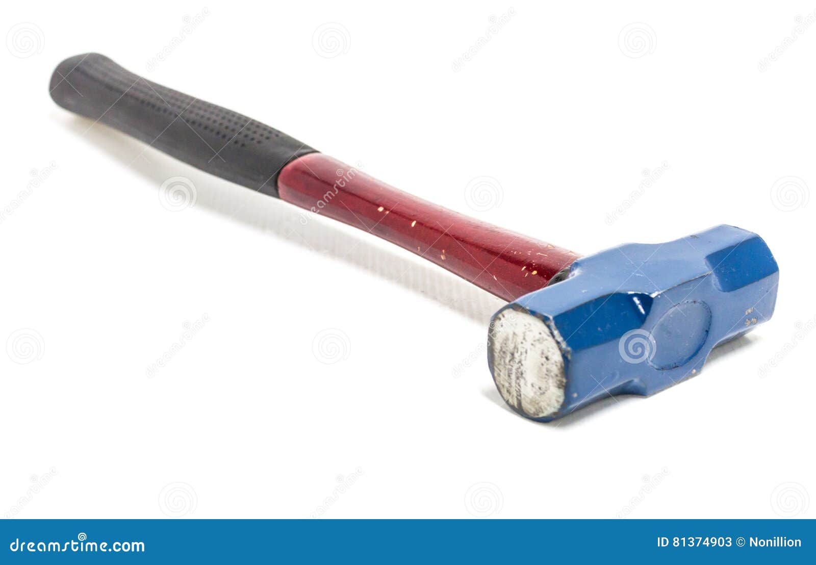 Large Lump Blue Hammer Steel Stock Image - Image of workshop, equipment ...