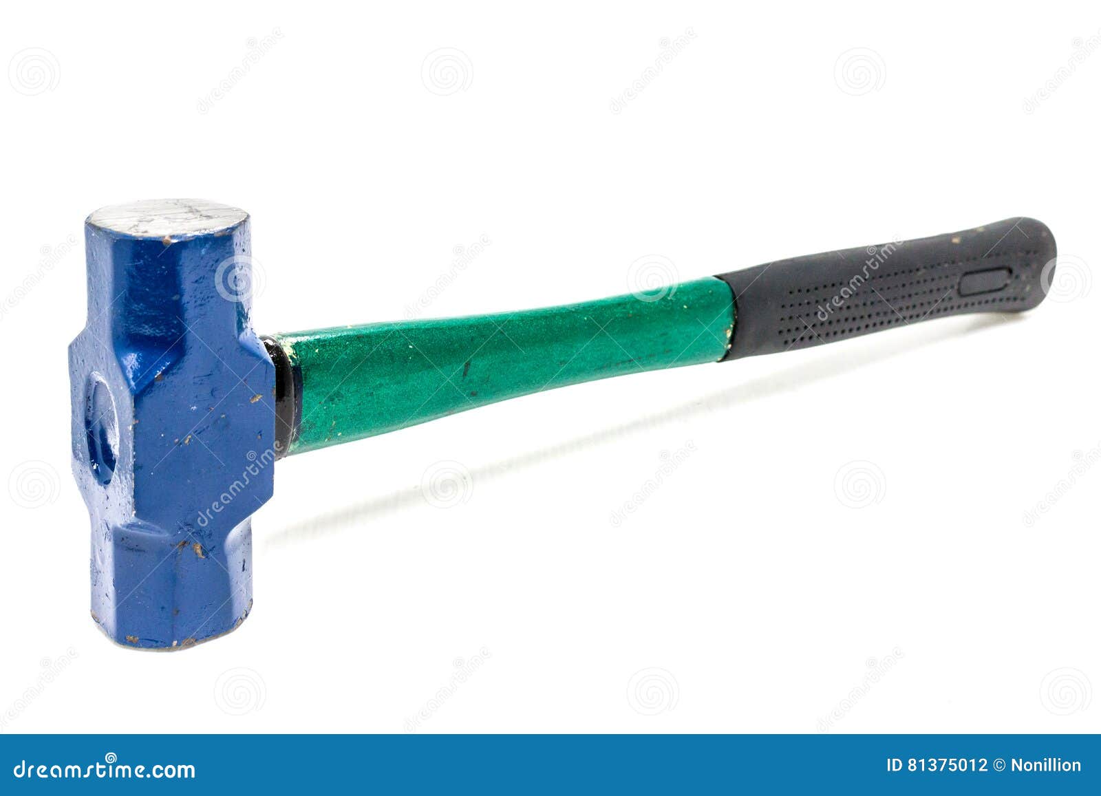 Large Lump Blue Hammer Steel Stock Photo - Image of equipment, industry ...