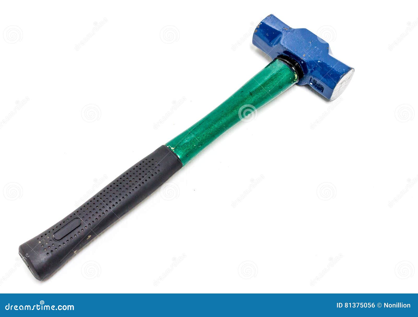 Blue Hammer On Yellow Background Royalty-Free Stock Photography ...