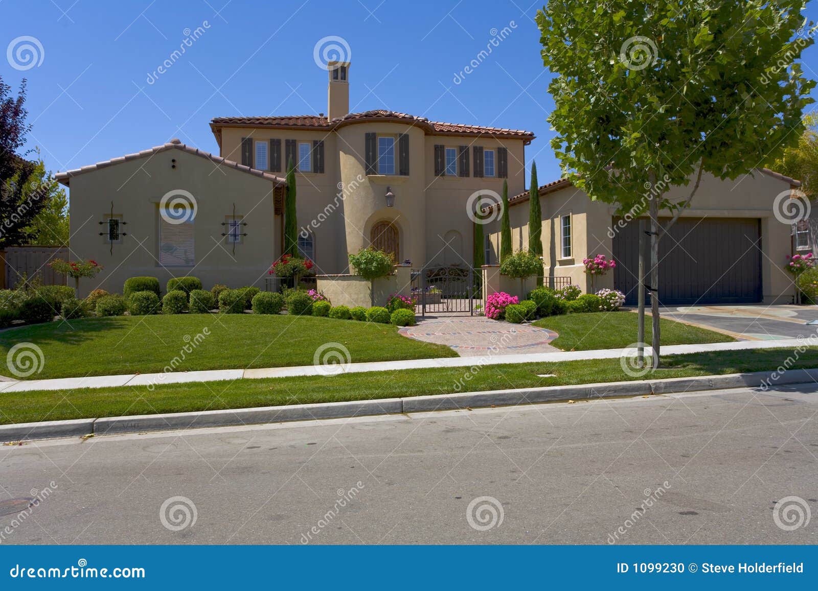 Large, Luxurious and Spacious Custom Home Stock Photo - Image of ...
