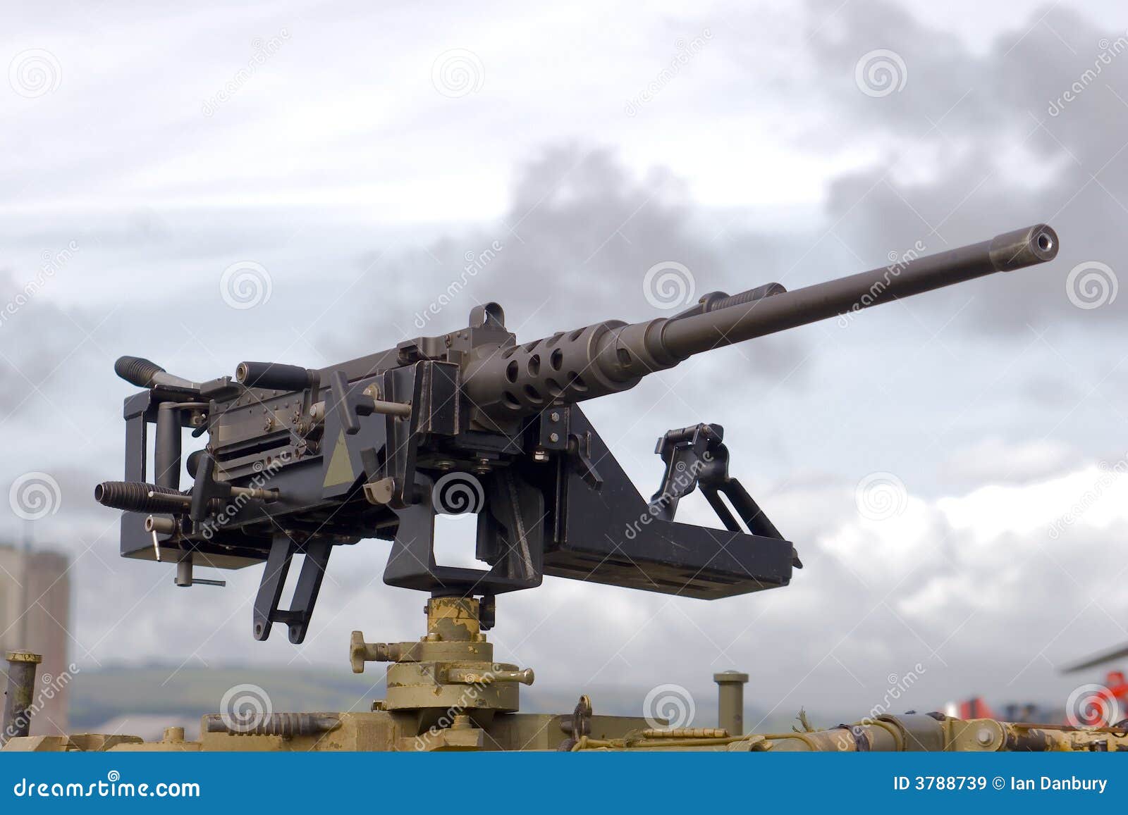Large Machine Gun stock image. Image of army, guns, cocking - 3788739